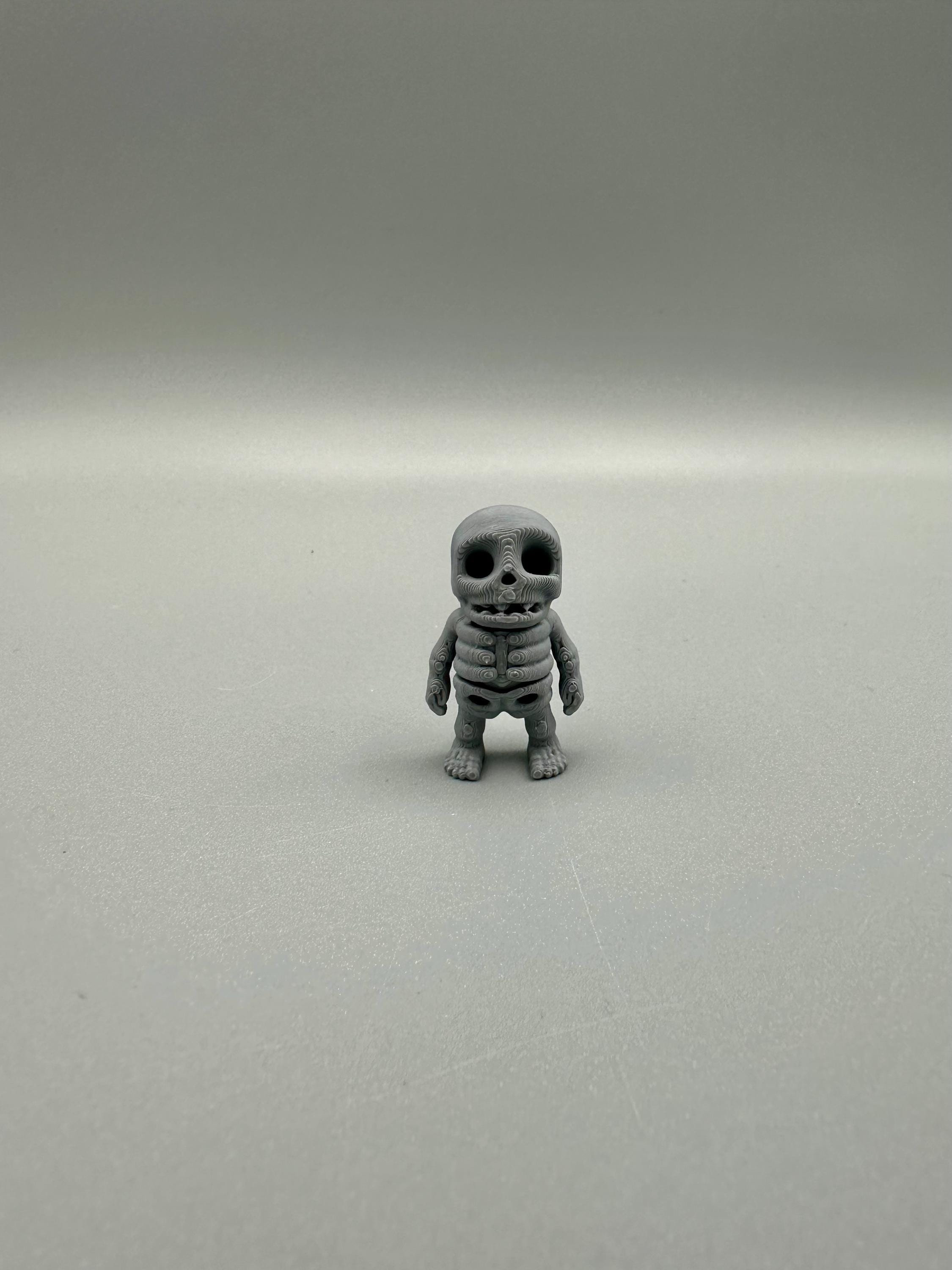 Mini Skeleton Fidget Toy 3D Printed Articulated Flexible Flexi Cute Pet ...