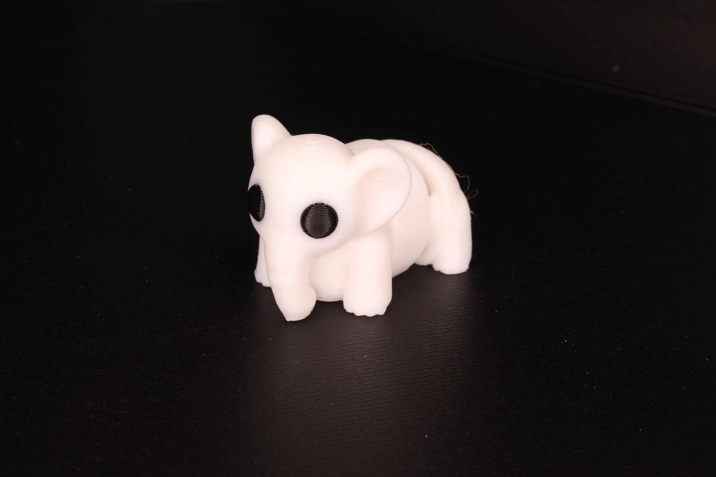 Baby Elephant Fidget Toy 3D Printed Articulated Flexible Cute Pet Mini ...