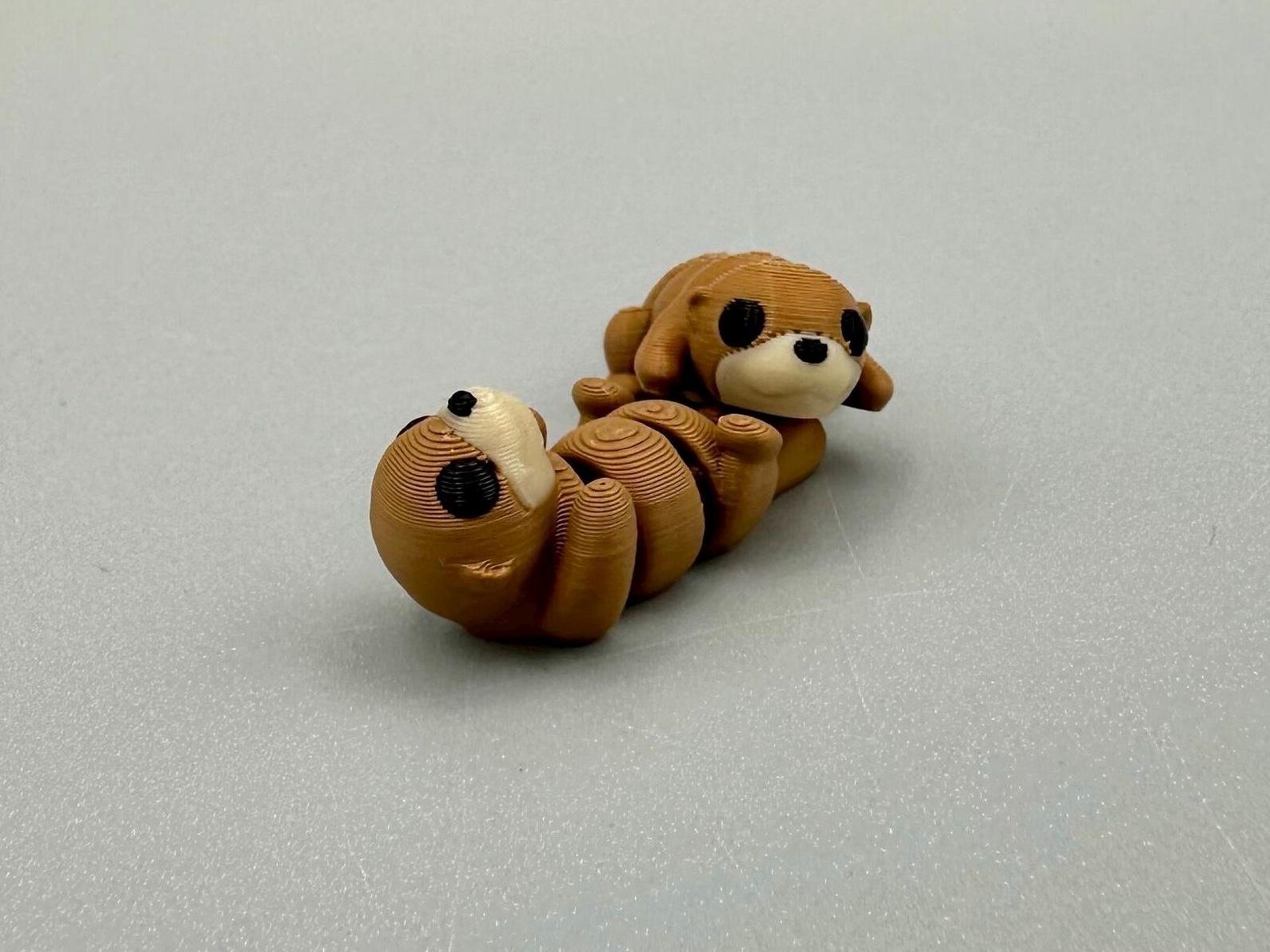 Baby Otter Fidget Toy 3D Printed Articulated Flexible Cute Pet Mini ...