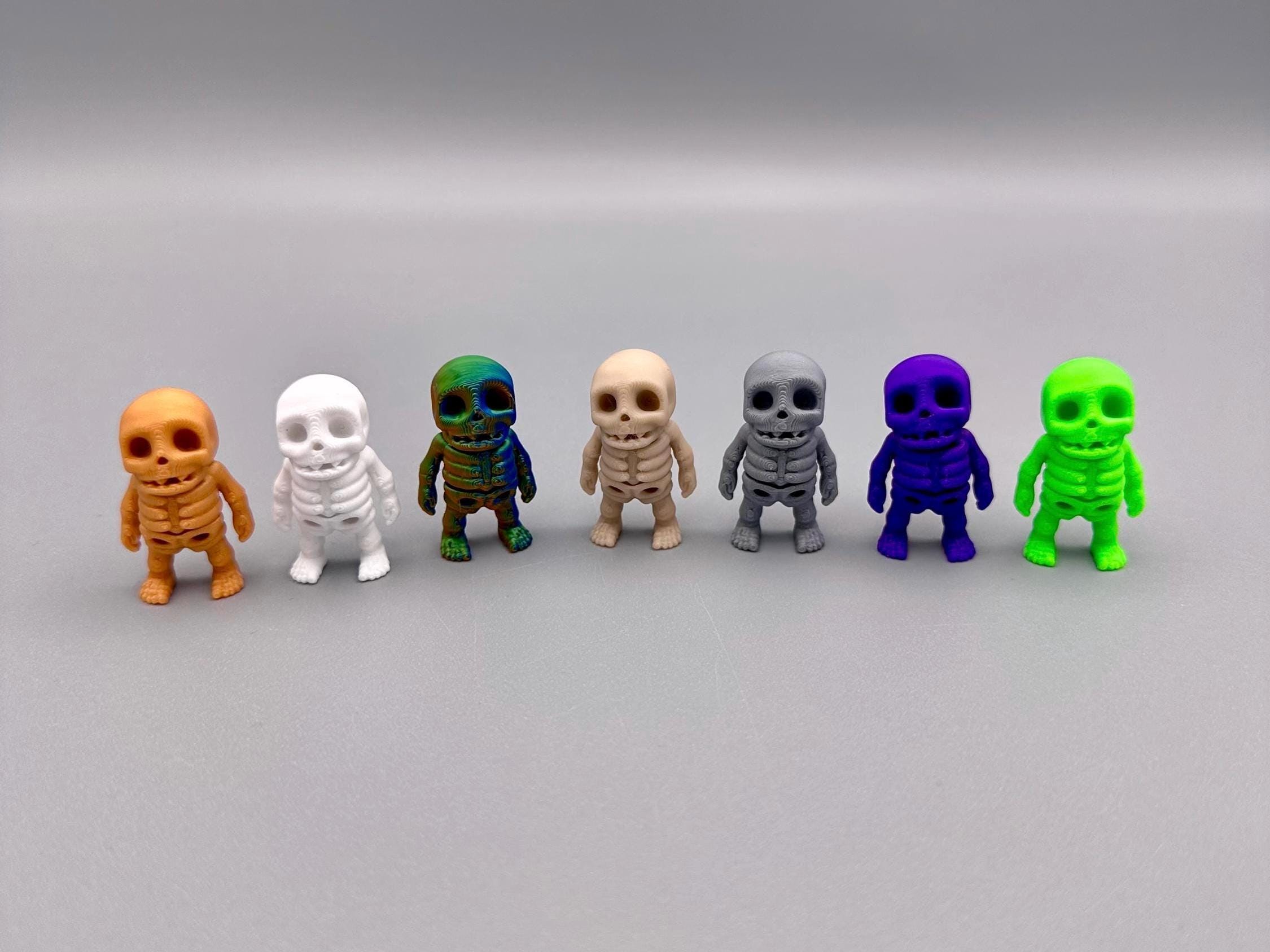 Mini Skeleton Fidget Toy 3D Printed Articulated Flexible Flexi Cute Pet ...
