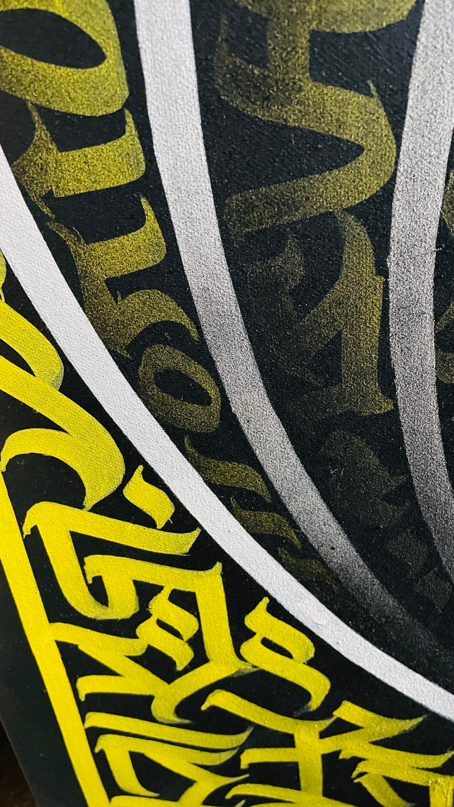 The Spiral of Elegance, Original Calligraffiti by Burnzy Art Abstract ...