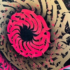 Akira, Original Calligraffiti Art by Burnzy Art Abstract Calligraphy ...