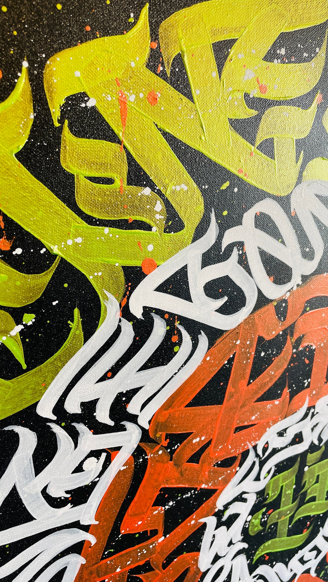 COSMIC CALLIGRAPHY CALLIGRAM, by Burnzy Art, Cosmic Art Spiritual Decor ...