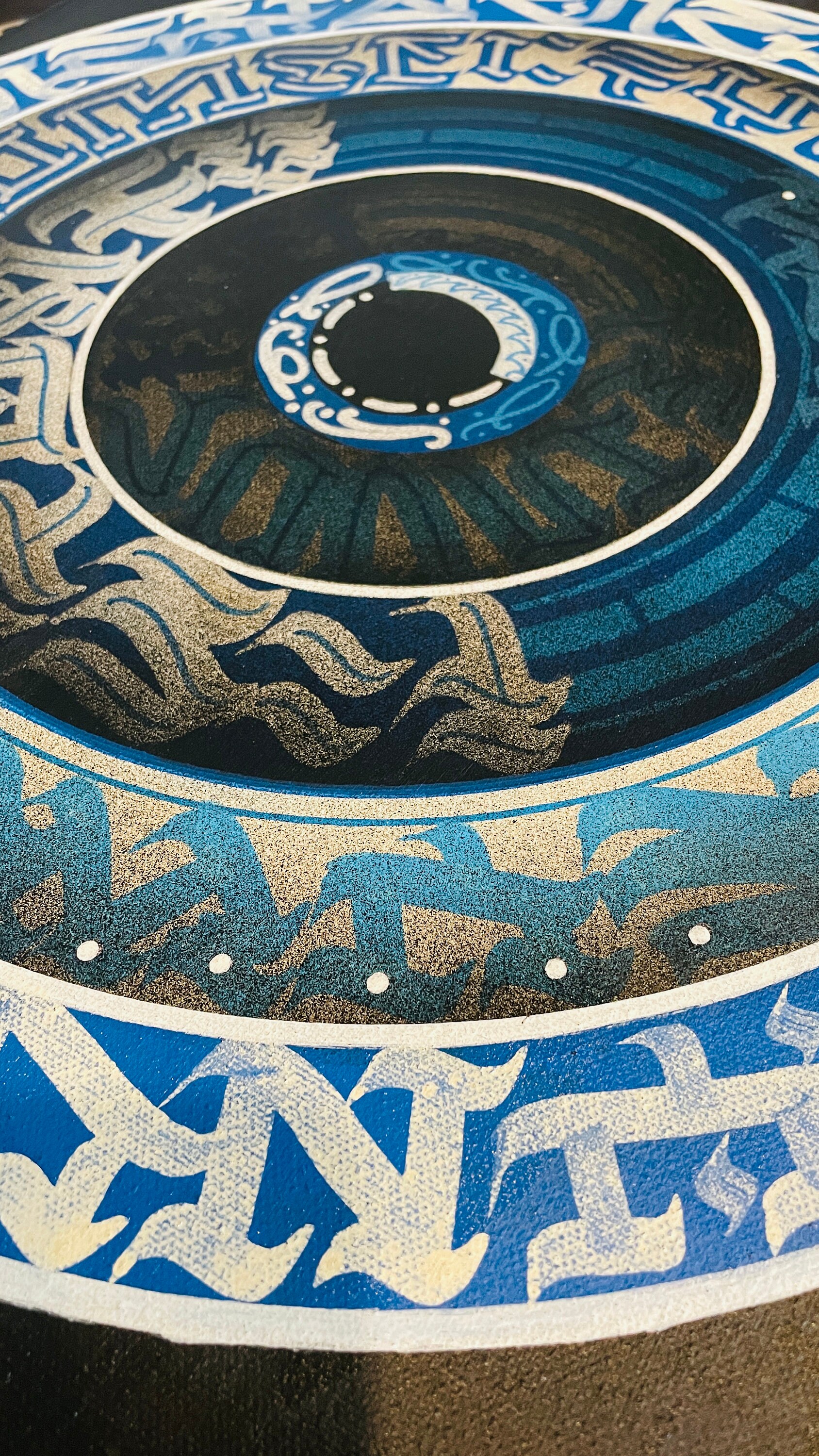 The Calli Disk , Original Calligraffiti Art by Burnzy Art Abstract ...