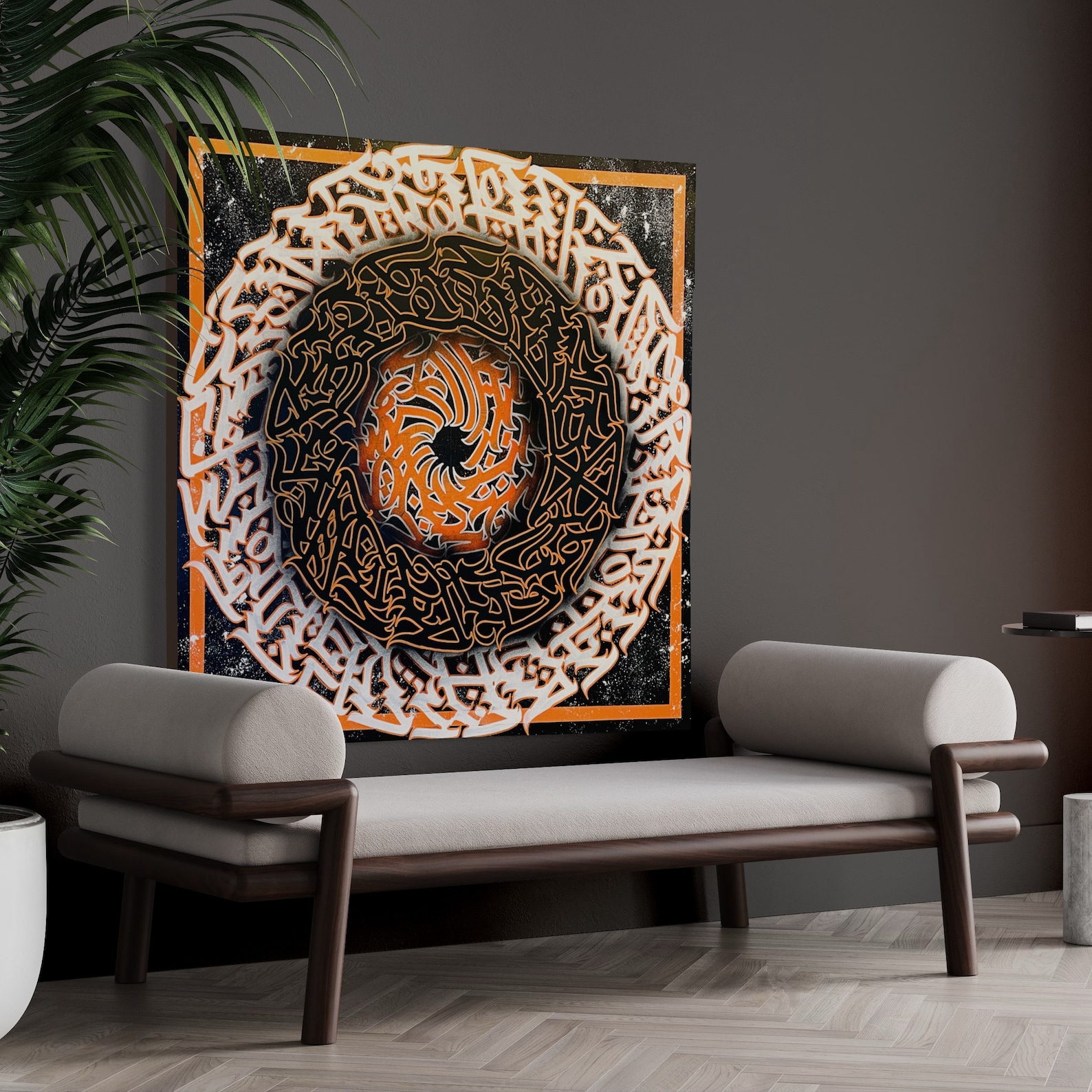 Volcanic Verses, Original Calligraffiti by Burnzy Art Abstract ...