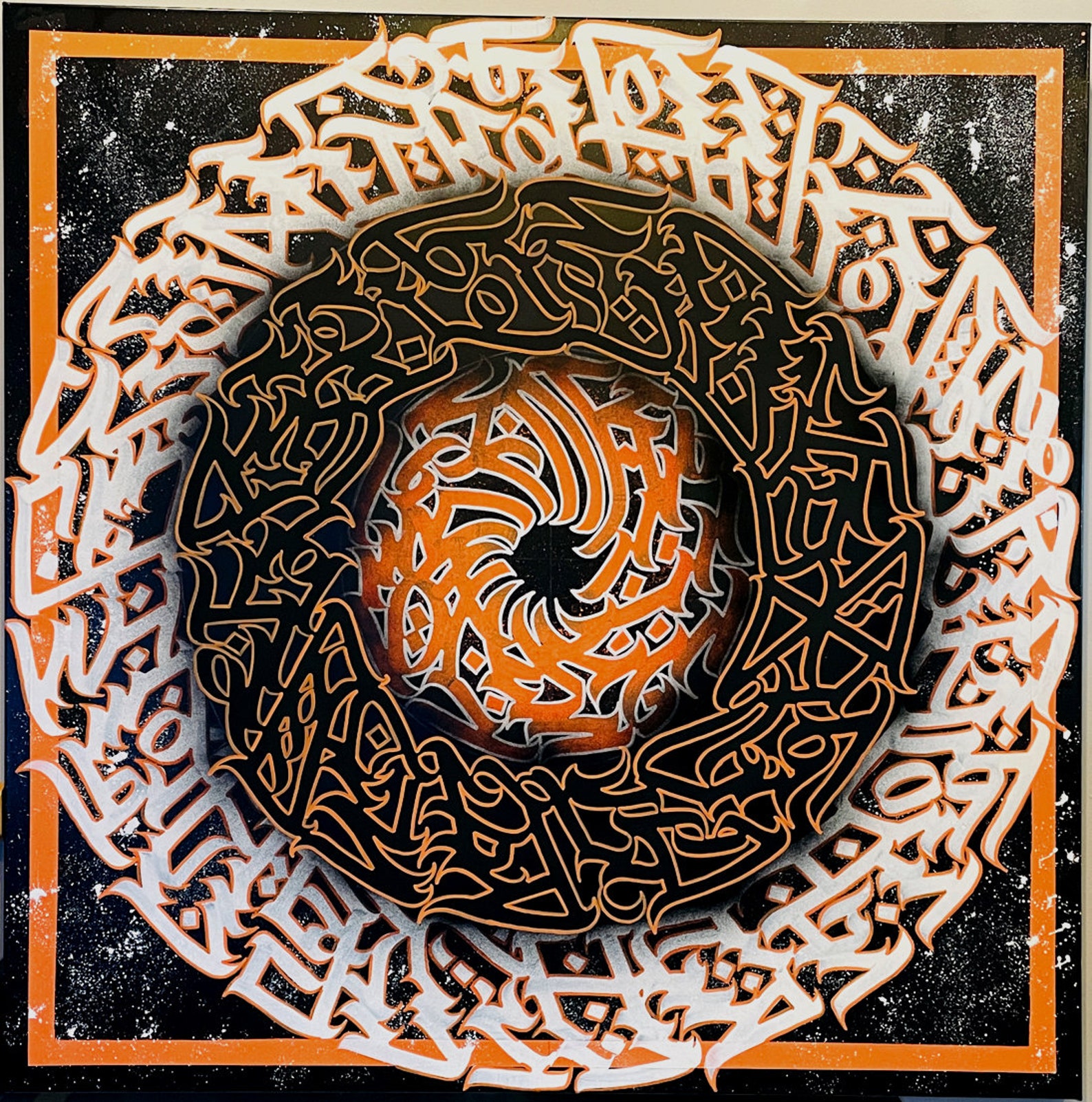 Volcanic Verses, Original Calligraffiti by Burnzy Art Abstract ...