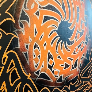 Volcanic Verses, Original Calligraffiti by Burnzy Art Abstract ...