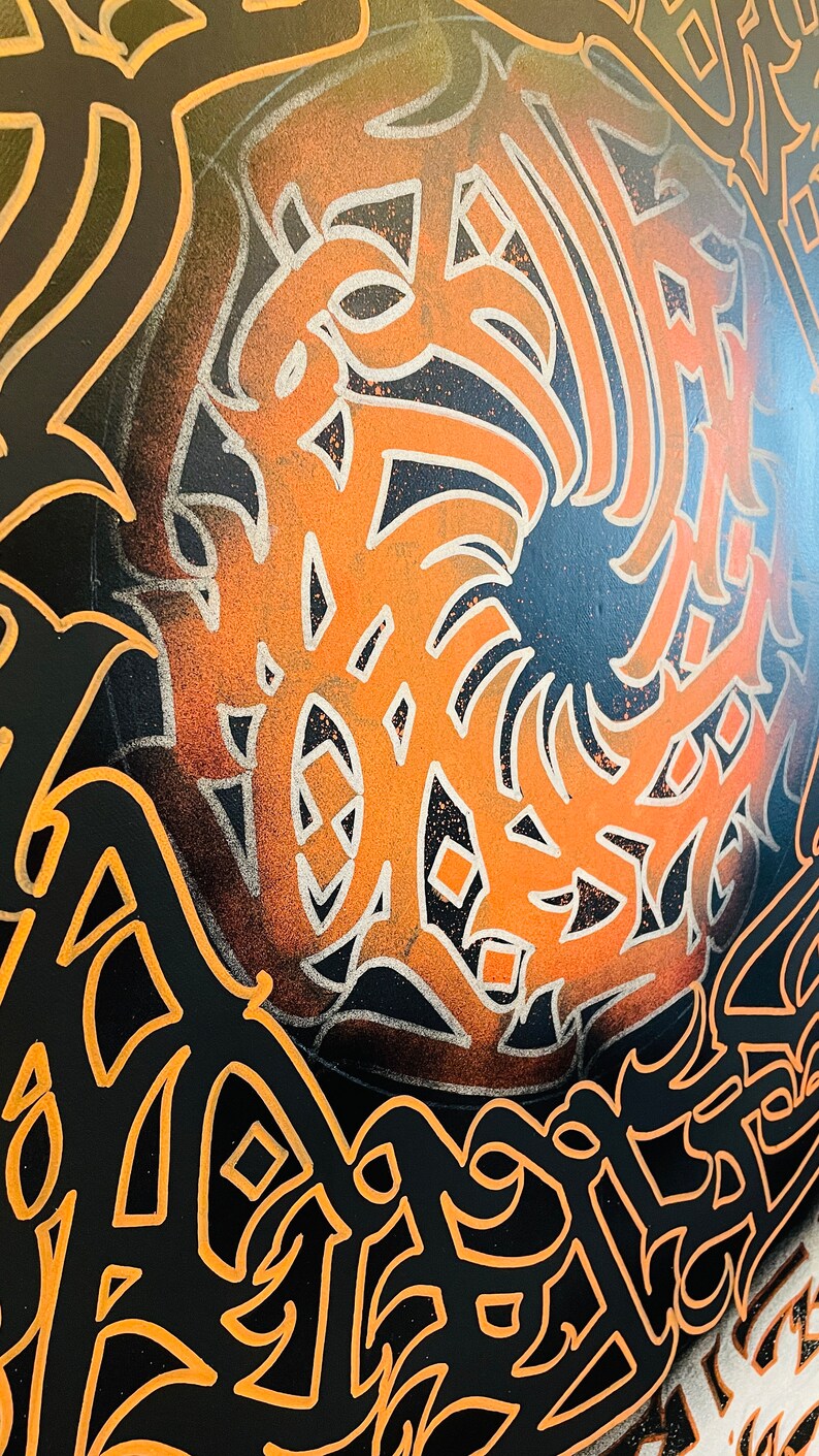 Volcanic Verses, Original Calligraffiti by Burnzy Art Abstract ...