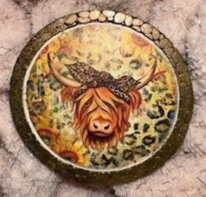 Highland Cow Cardstock Freshie - Etsy