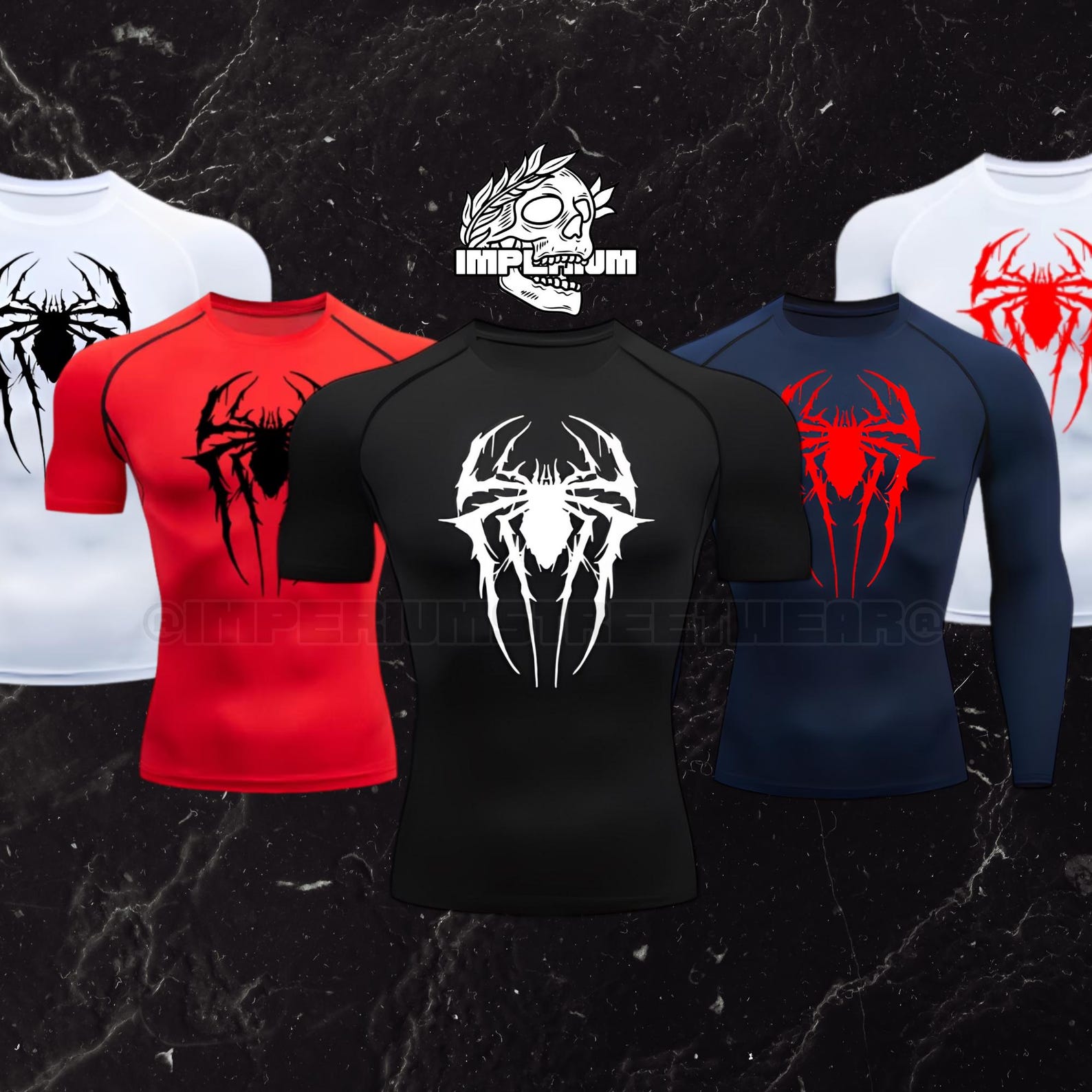 Venomized Spider Man Logo, Compression T-shirt Front Spider Logo Design ...