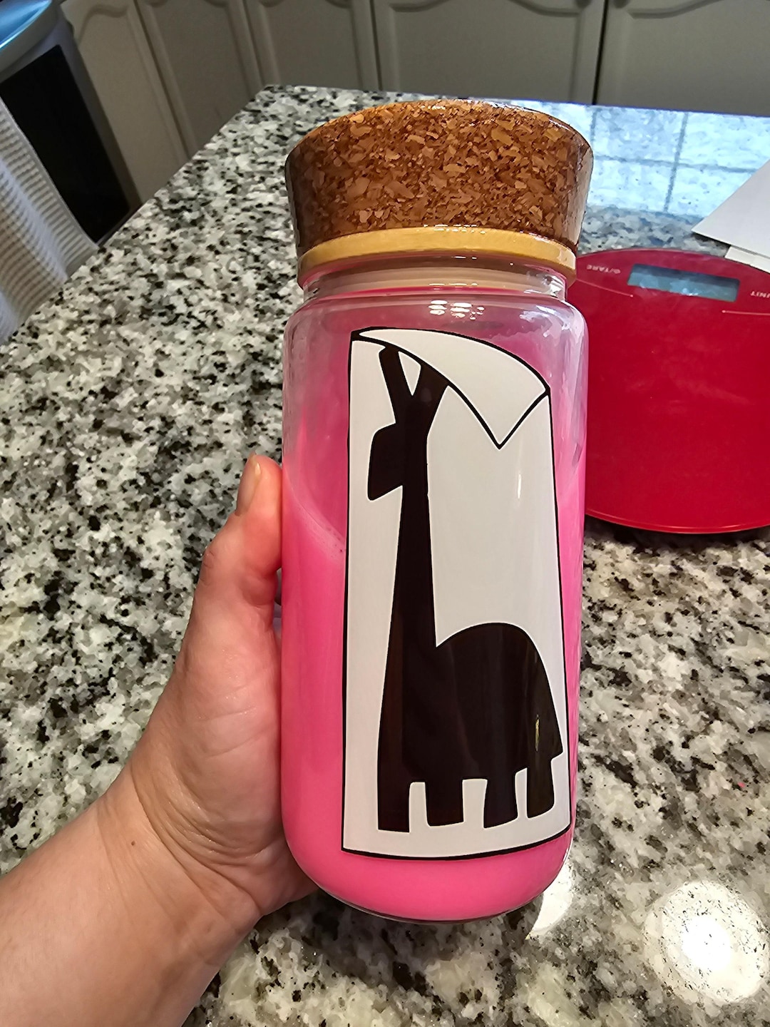Llama Poison Tumbler, Potion Snowglobe Tumbler With Cork Lid- Viral ...