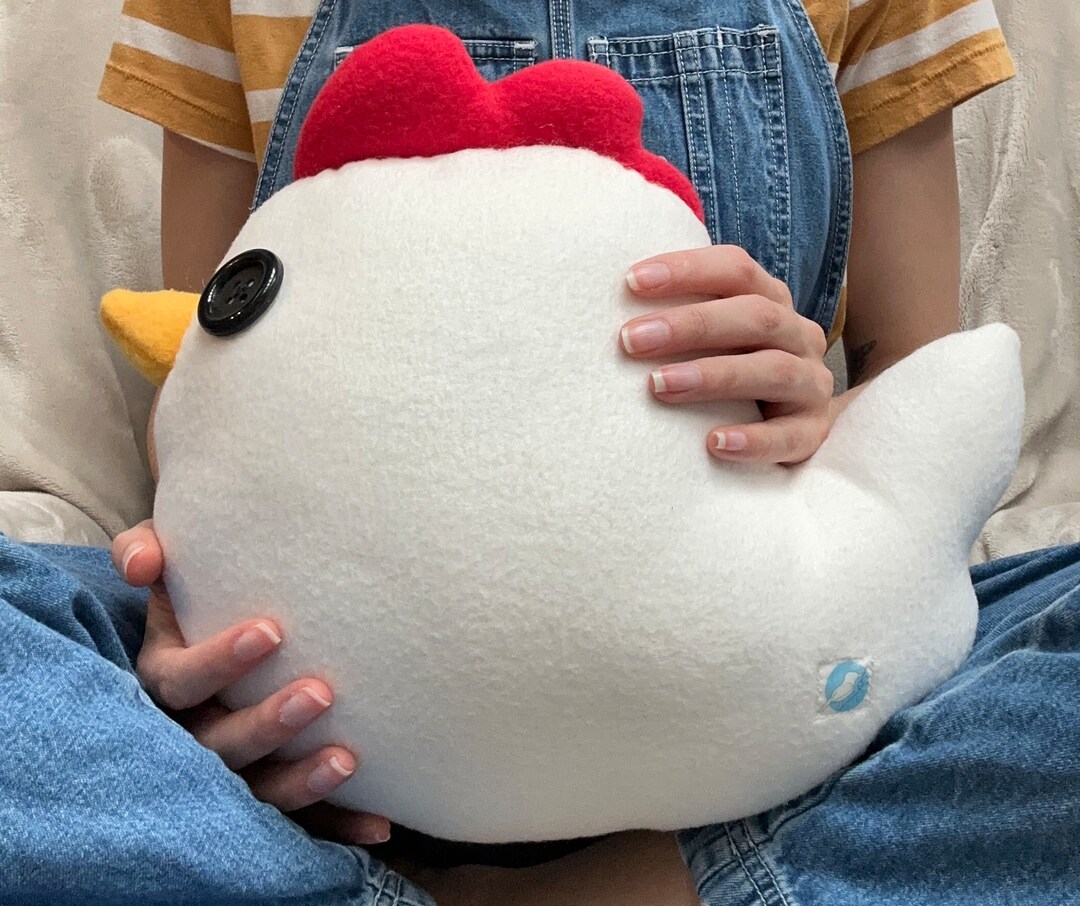 WEIGHTED Chicken Friend - 2lb Weighted Handmade Plush for Stress ...
