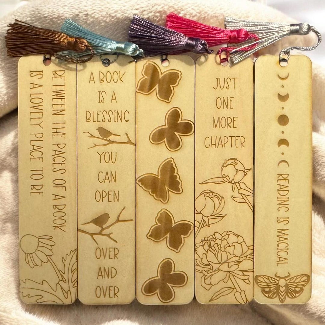 Wooden Bookmarks for Reading Lovers of All Ages | Personalize Me!! ((1 ...