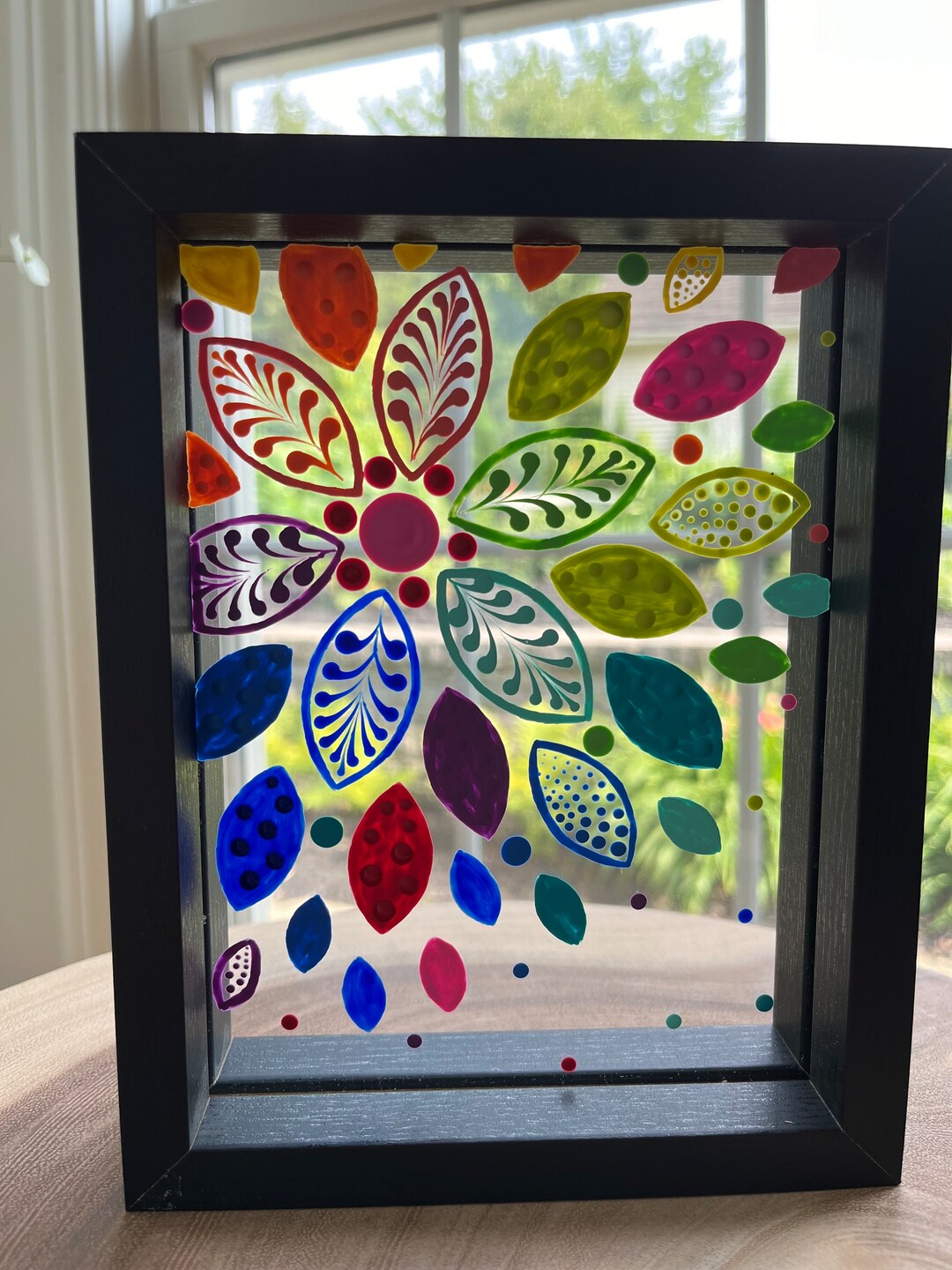 Tabletop Flower Petals Suncatcher - Etsy