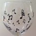 Music Wine Glass, Hand Painted. Large Capacity. Made in USA. Music ...
