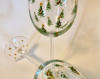 Tree Wine Glass | Etsy