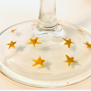 Stem Wine Glass Christmas Trees Hand Painted, Minimalist Design ...