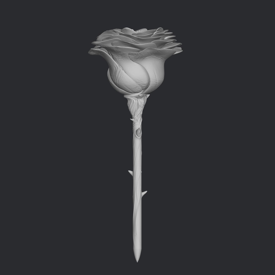 Rose Stl File 3d Printing, 3d Print File, Miniature, Superhero, Game ...