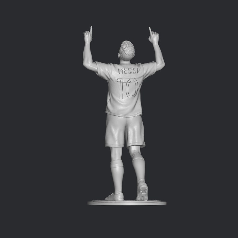 Statue of Lionel Messi Stl File 3d Printing, 3d Print File, Miniature ...