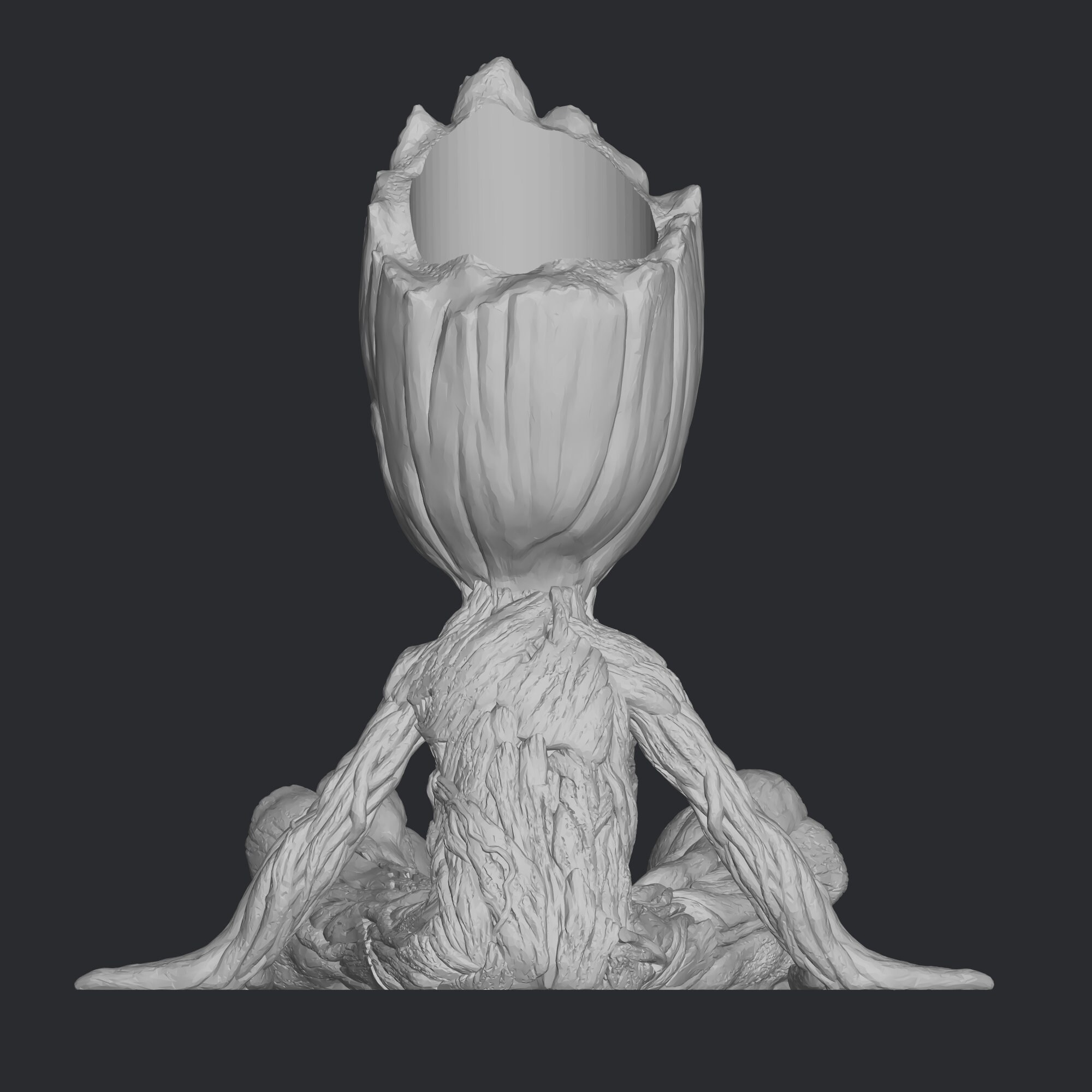 Baby Groot Planter Stl File 3d Printing, 3d Print File, 3d Stl, Super ...