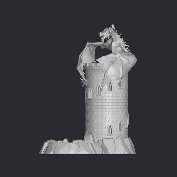 Dragon Dice Tower Stl - Etsy