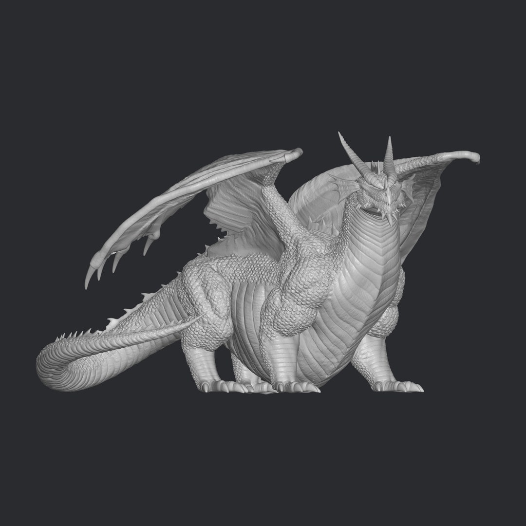 Red Dragon Stl File 3d Printing, 3d Print File, Miniature, Superhero ...
