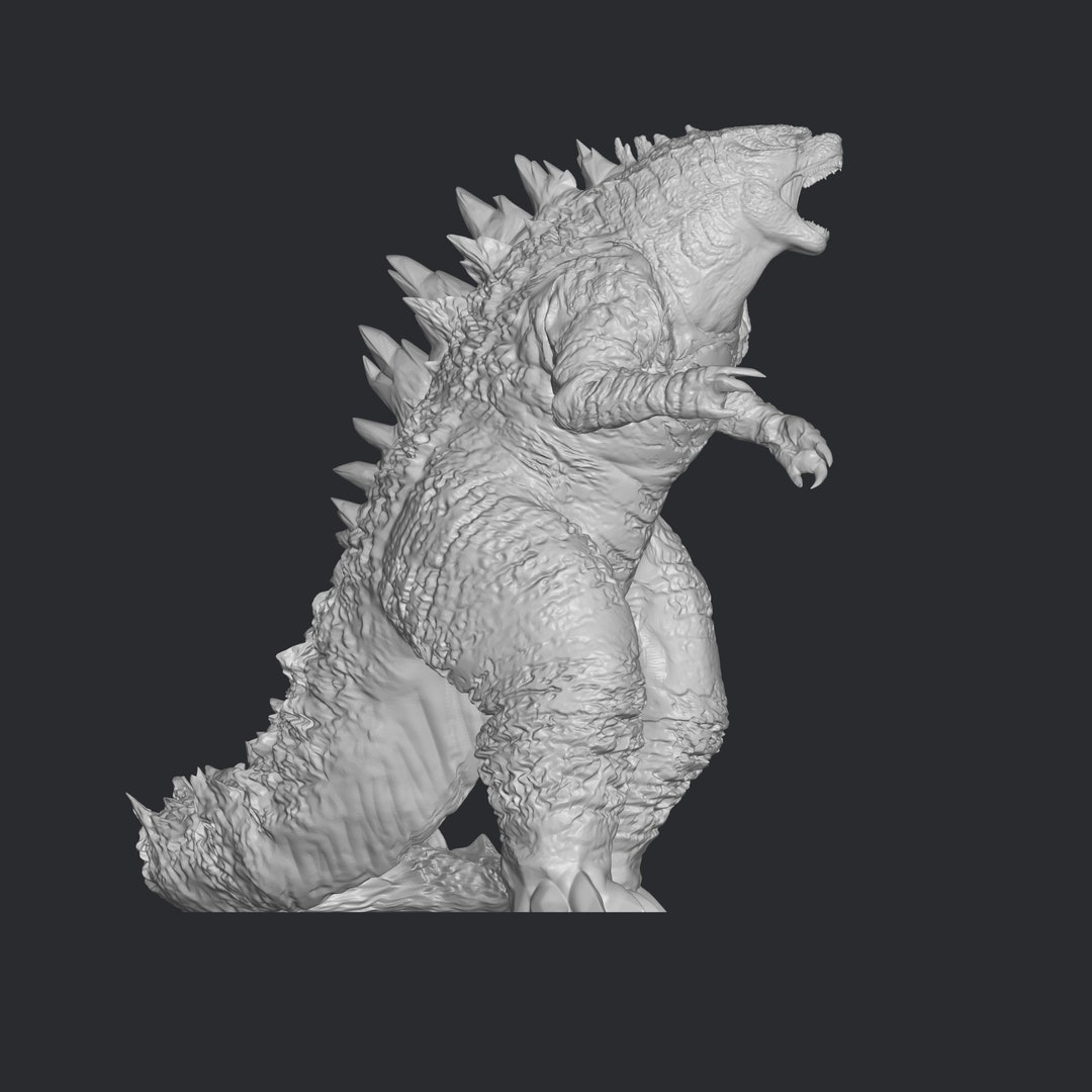 Godzilla Stl File 3d Printing, 3d Print File, Miniature, Superhero ...