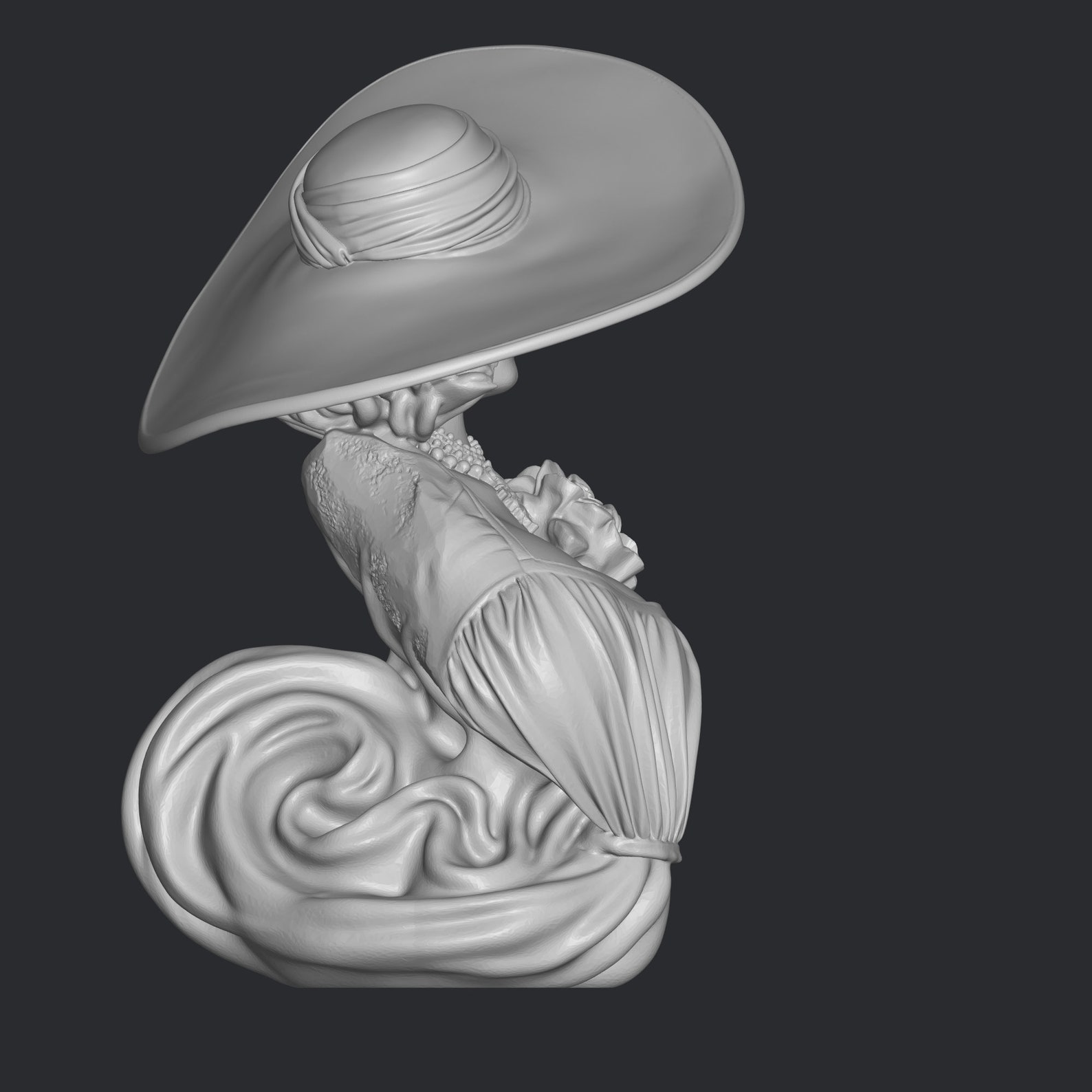 Lady Dimitrescu Bust Resident Evil Stl File 3d Printing, 3d Print File ...