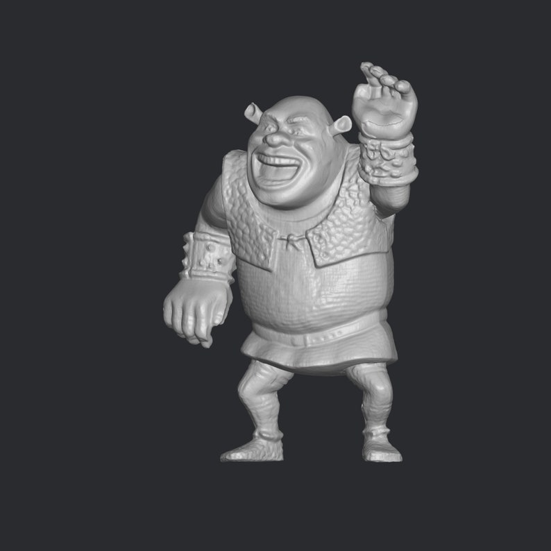Shrek Statue Stl File 3d Printing, 3d Print File, 3d Stl, Super Hero ...