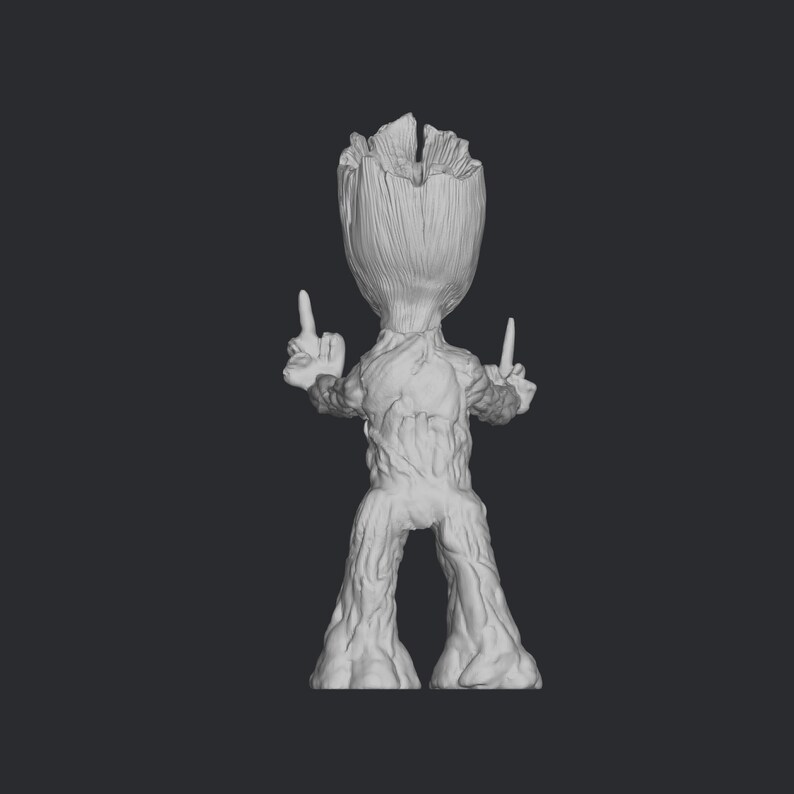 Angry Groot Stl File 3d Printing, 3d Print File, Miniature, Superhero ...