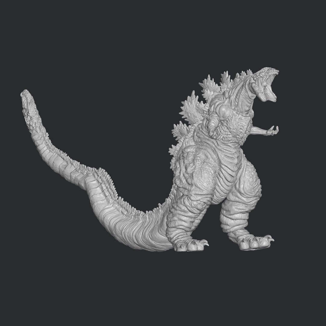 Legendary Shin Godzilla Stl File 3d Printing, 3d Print File, Miniature ...