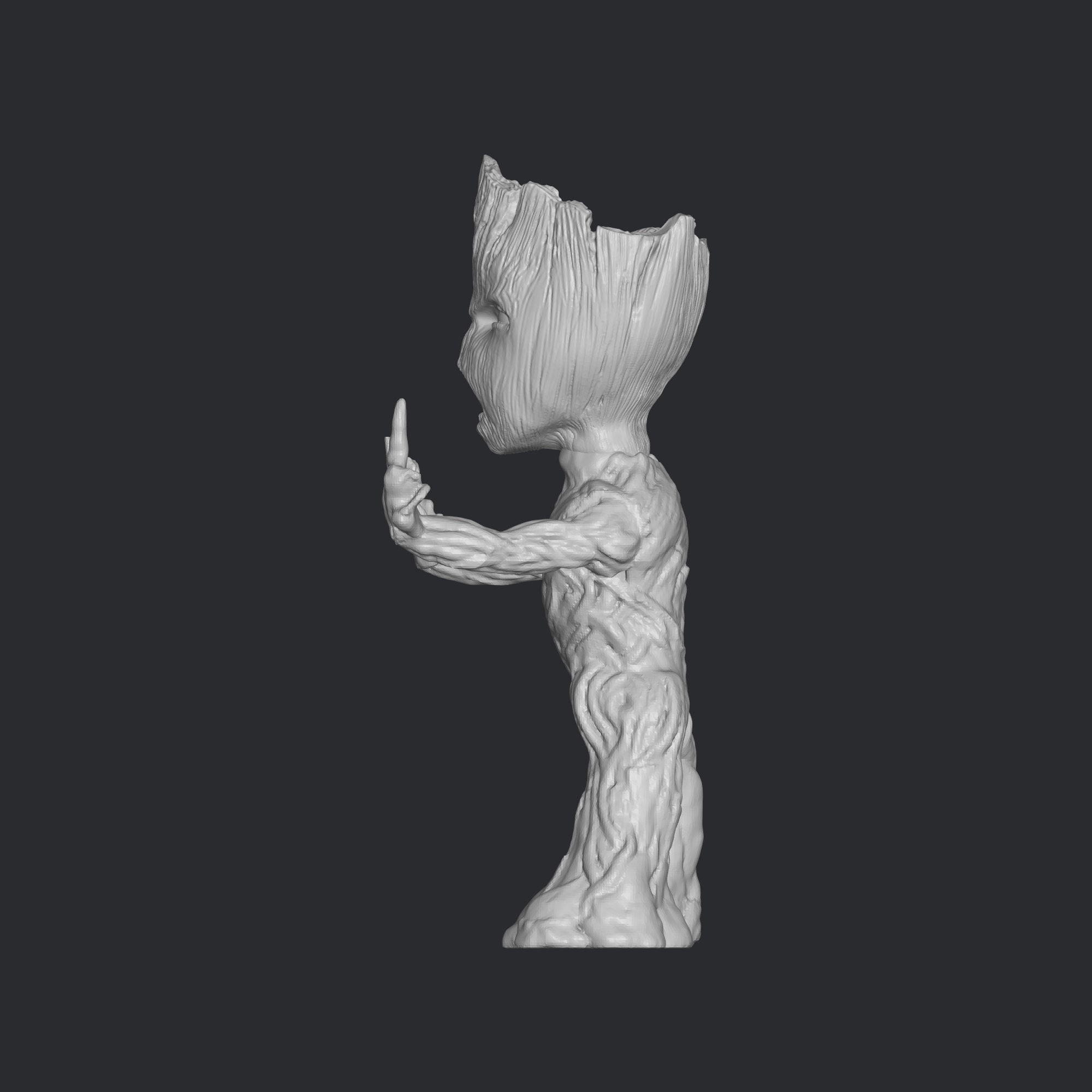Angry Groot Stl File 3d Printing, 3d Print File, Miniature, Superhero ...