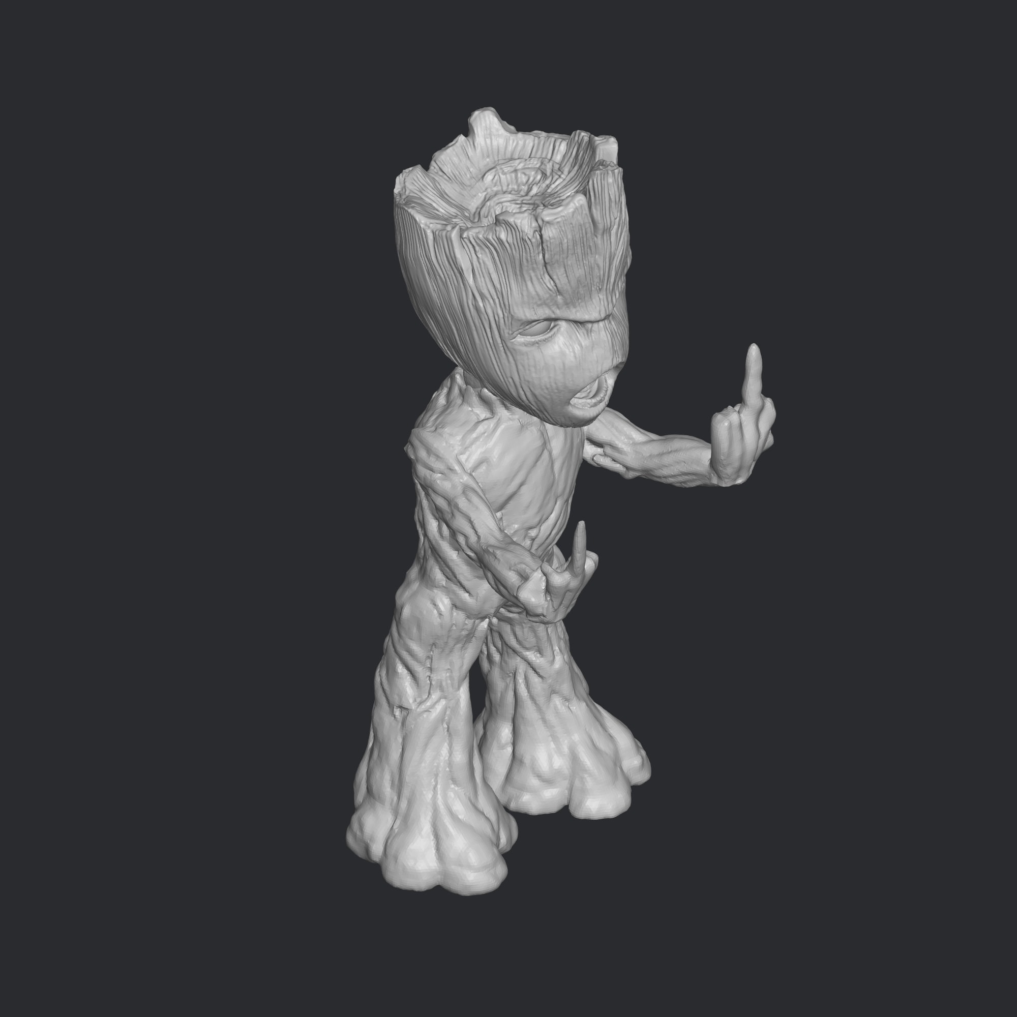 Angry Groot Stl File 3d Printing, 3d Print File, Miniature, Superhero ...