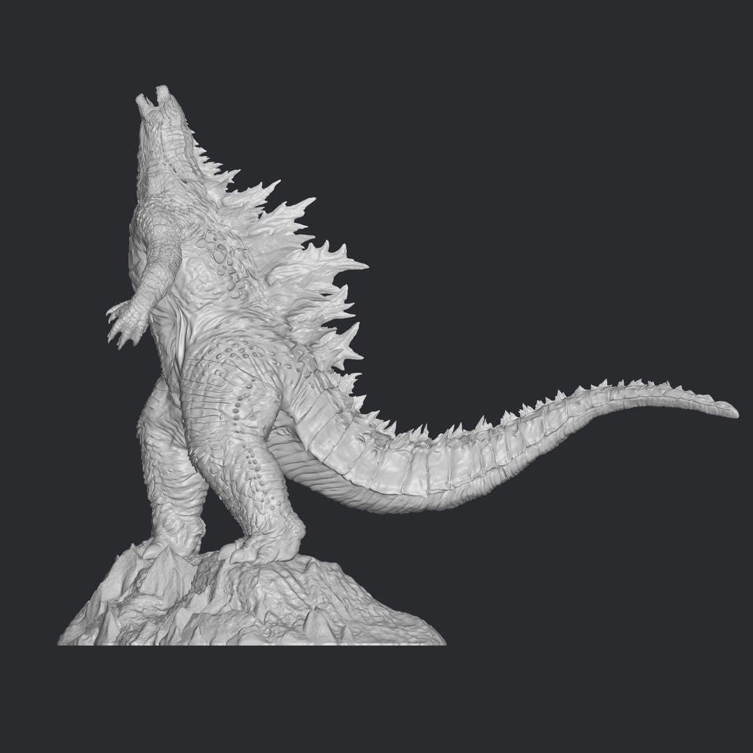 Godzilla Stl File 3d Printing, 3d Print File, Miniature, Superhero ...