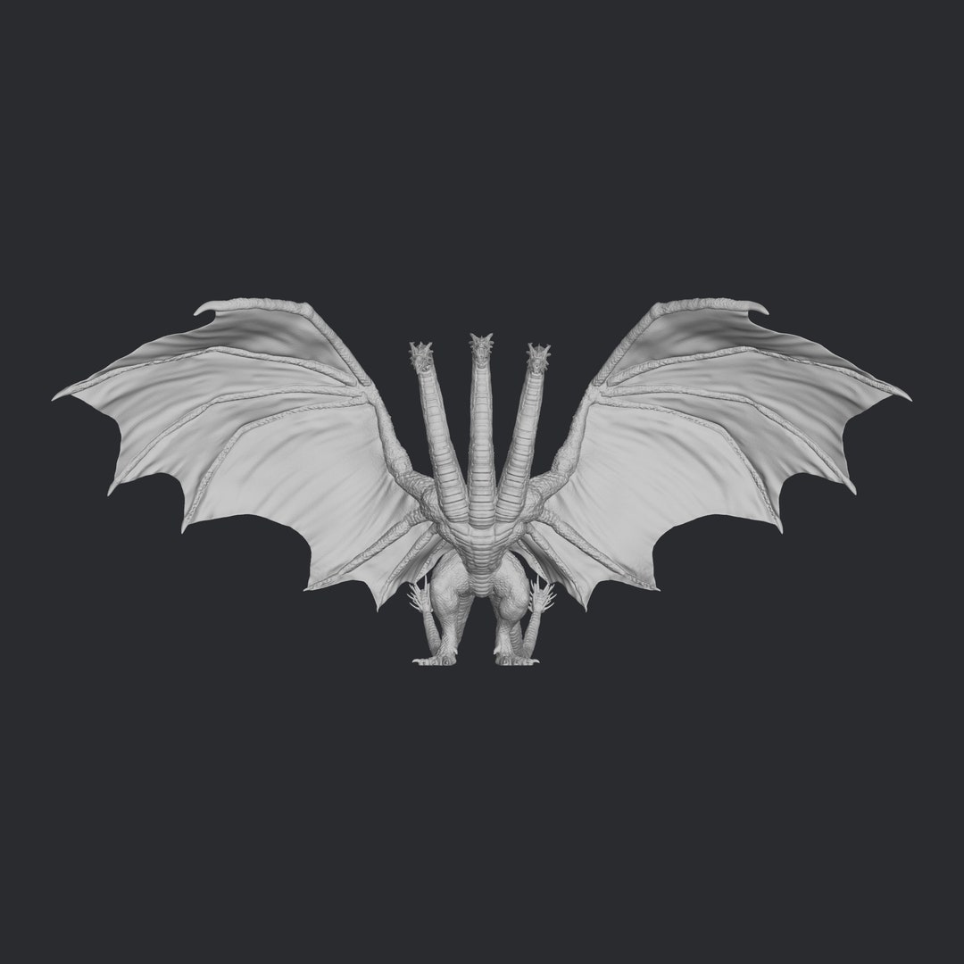 King Ghidorah From Godzilla Stl File 3d Printing, 3d Print File ...