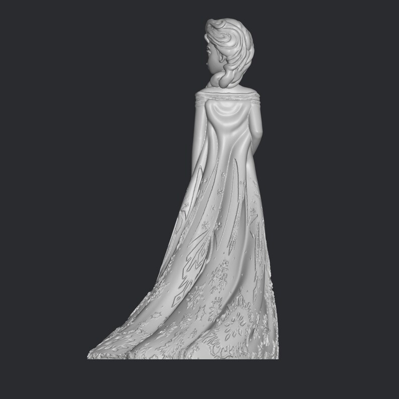 Elsa From Frozen Stl File 3d Printing, 3d Print File, Miniature ...