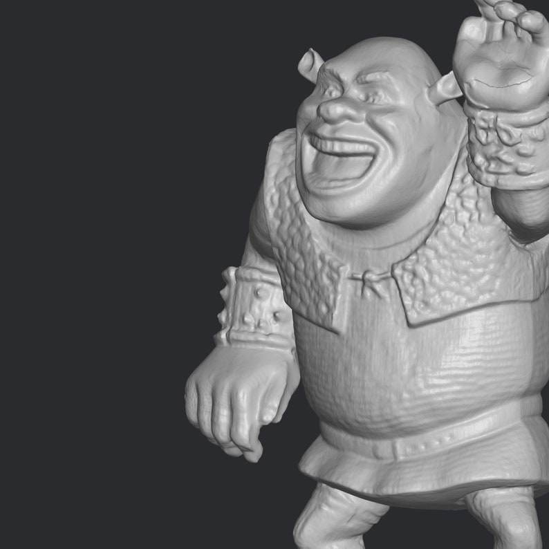 Shrek Statue Stl File 3d Printing, 3d Print File, 3d Stl, Super Hero ...