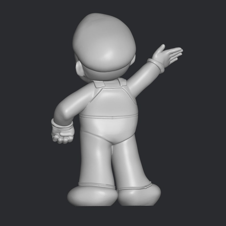 Super Mario Stl File 3d Printing, 3d Print File, Miniature, Super Hero ...