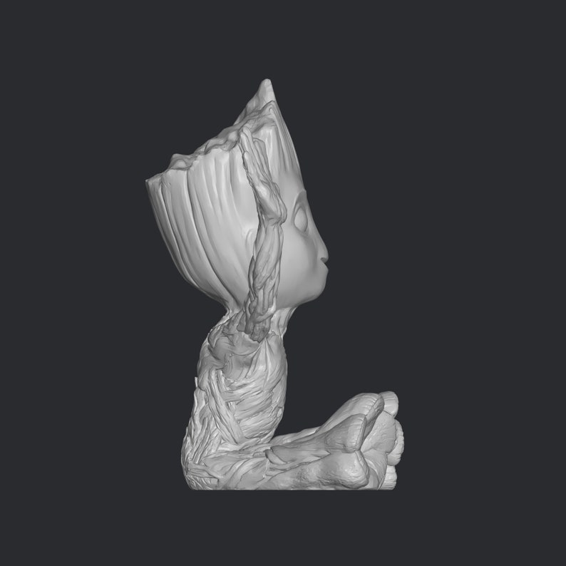 Sitting Baby Groot Stl File 3d Printing, 3d Print File, 3d Stl, Super ...
