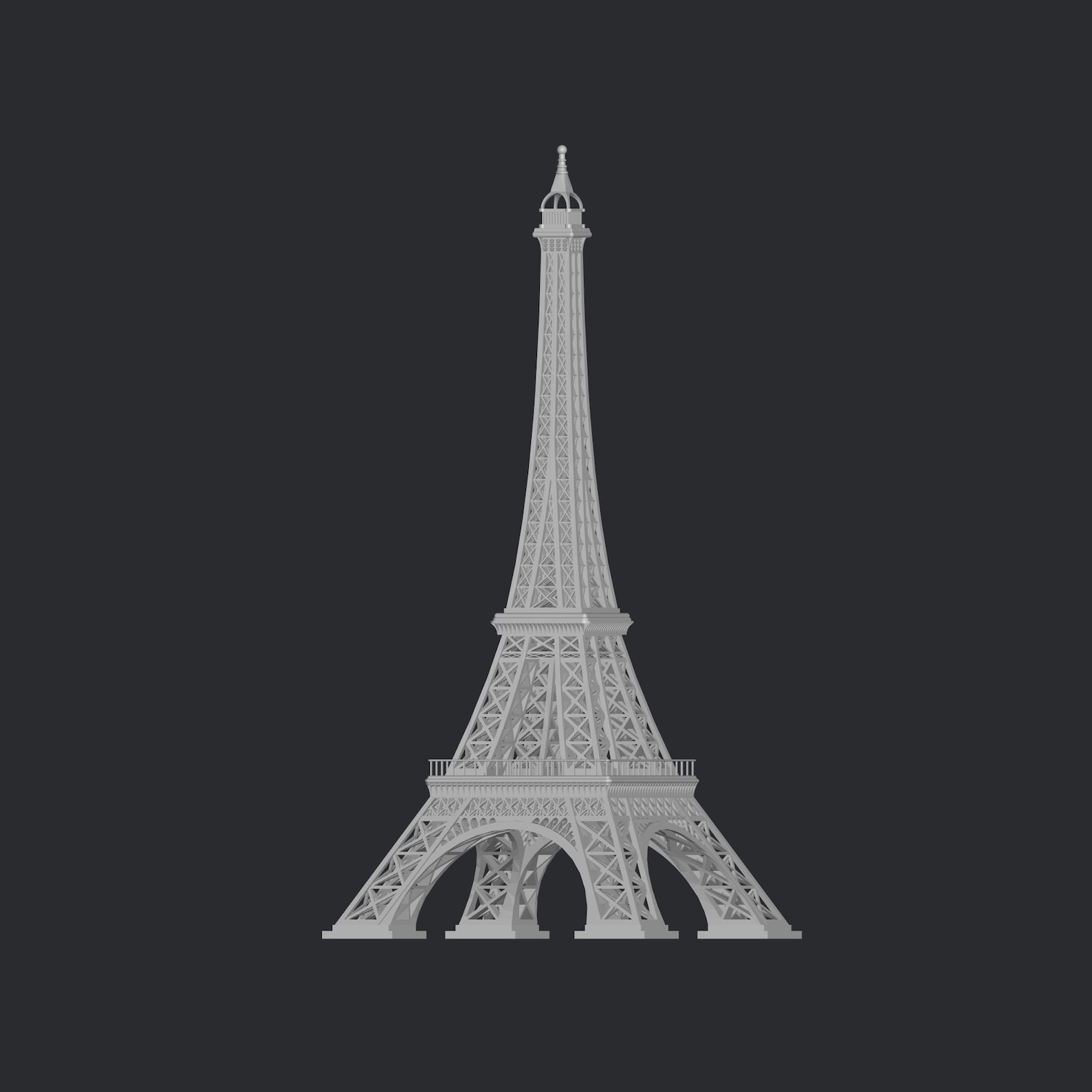 Eiffel Tower Stl File 3d Printing, 3d Print File, Miniature, Super Hero ...