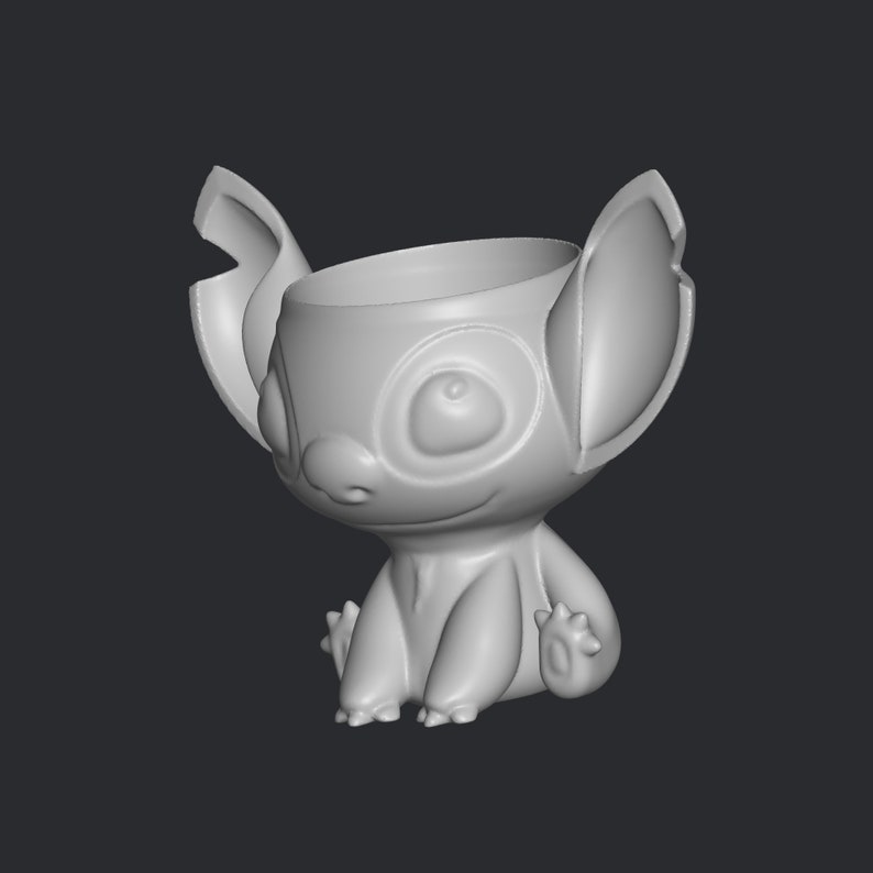 Stitch Planter, Lilo and Stitch Stl File 3d Printing, 3d Print File ...