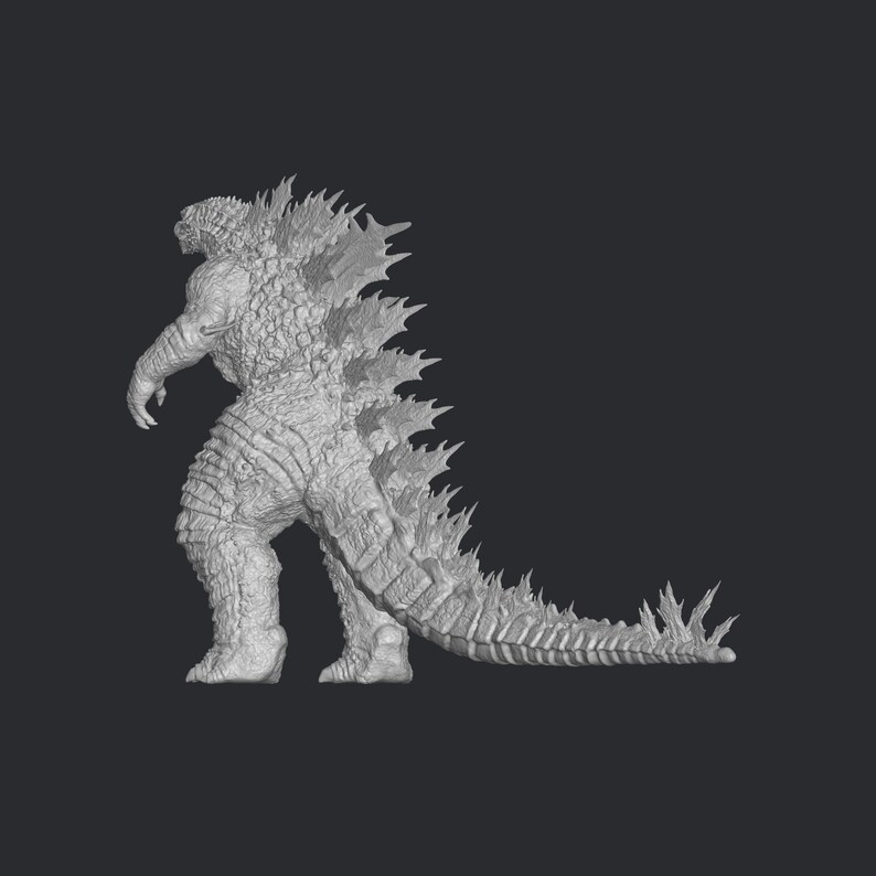 Godzilla Stl File 3d Printing, 3d Print File, Miniature, Superhero ...