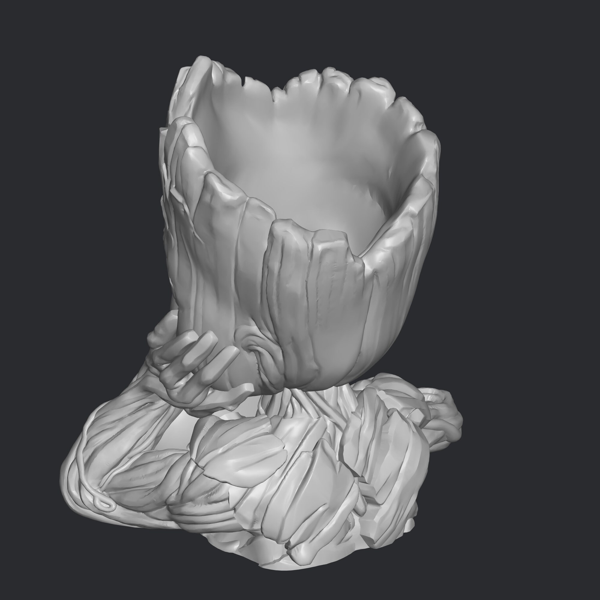 Valentine Groot Planter Stl File 3d Printing, 3d Print File, Miniature ...