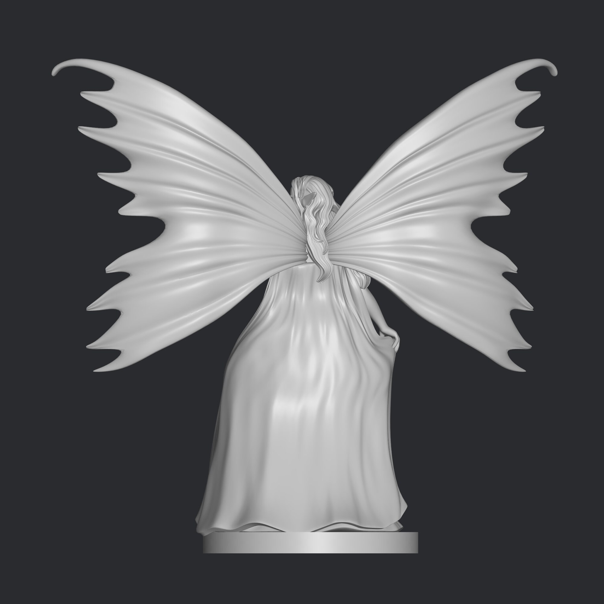 Fairy Queen Statue Stl File 3d Printing, 3d Print File, 3d Stl ...