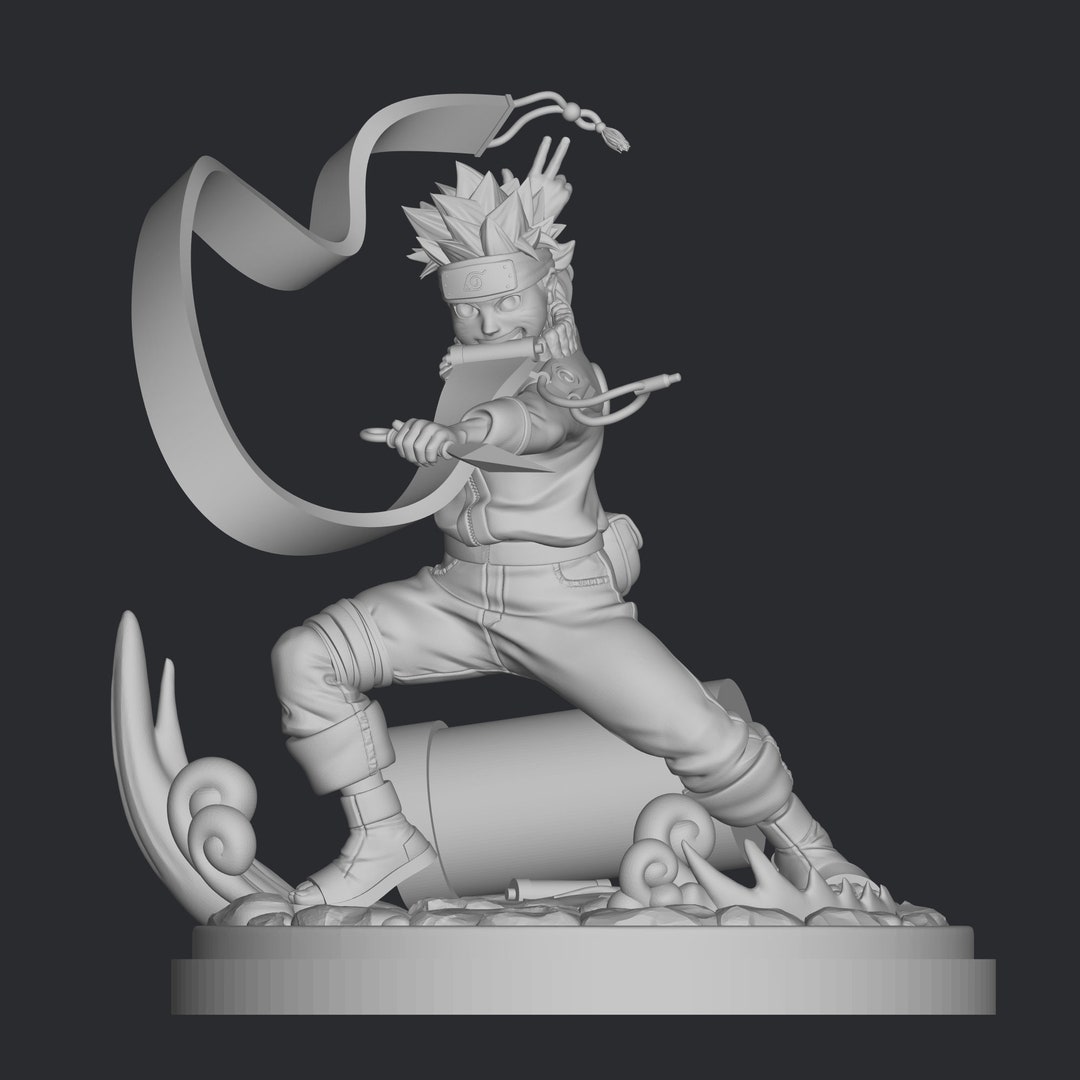 Naruto Uzumaki Stl File 3d Printing, 3d Print File, Miniature Super ...