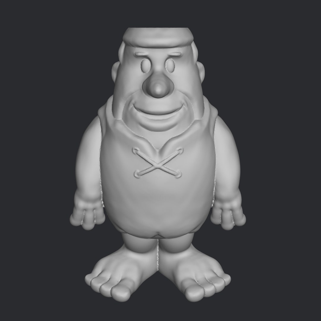 Barney Rubble Stl File 3d Printing, 3d Print File, Miniature, Super ...