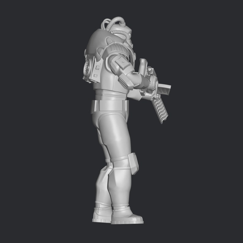 Fallout Enclave Soldier Stl File 3d Printing, 3d Print File, 3d Stl ...