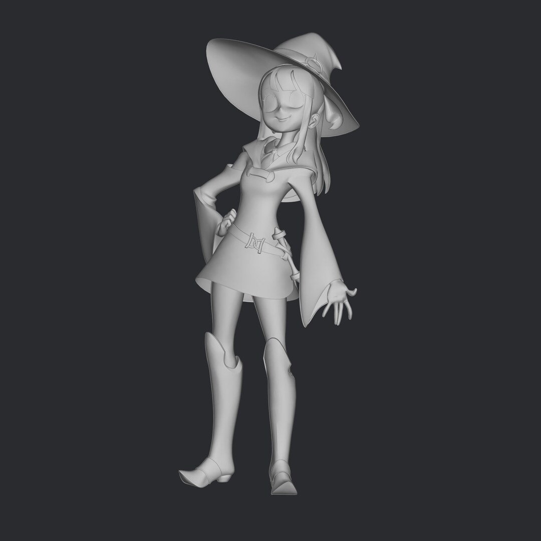 Akko Little Witch Academia Stl File 3d Printing, 3d Print File ...