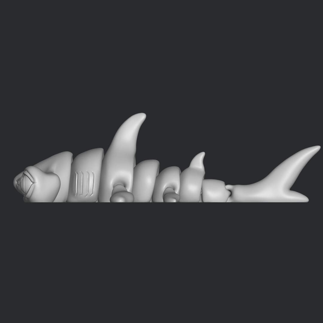 Articulated Hammerhead Shark Stl File 3d Printing, 3d Print File, 3d ...