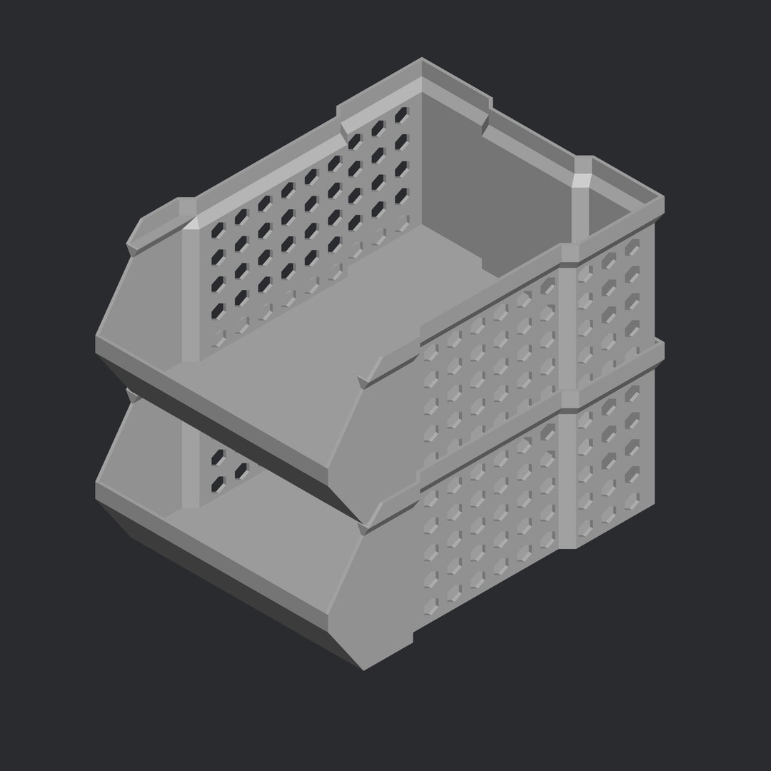 Customized Stackable Container Bins Stl File 3d Printing, 3d Print File ...